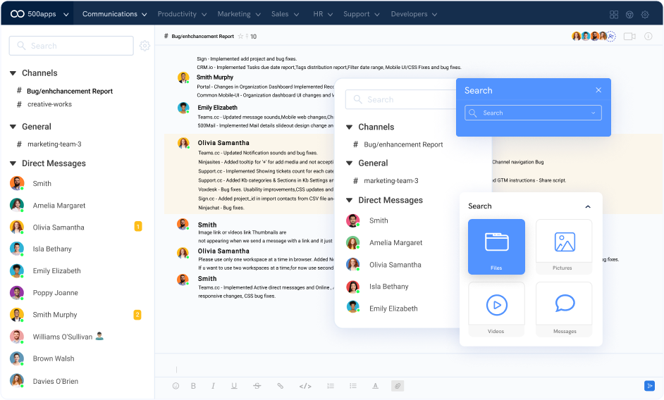Group Chat | Teams.cc by 500apps